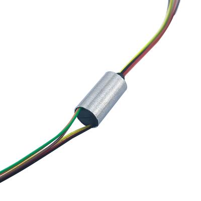 China 6 Way 1A 6mm OD Mini Slip Ring With Aluminum Alloy Shell For Small Pan / Tilt for sale