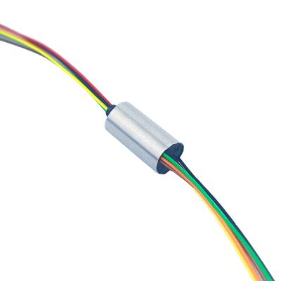 China 6 Way 1A 6mm OD Mini Slip Ring With Aluminum Alloy Shell For Small Pan / Tilt for sale