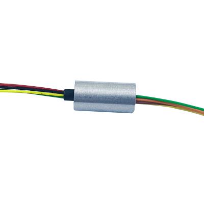 China 6 Way 1A 6mm OD Mini Slip Ring With Aluminum Alloy Shell For Small Pan / Tilt for sale