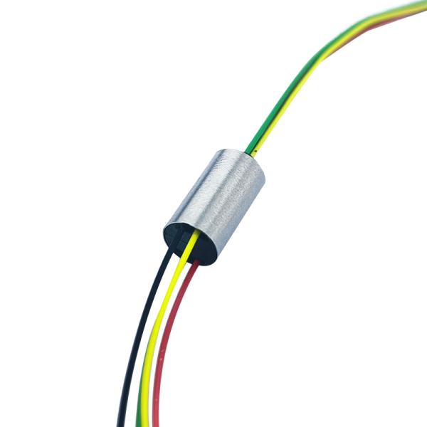 Quality 2a Od 6.5mm Electrical Capsule Slip Rings With 28awg Teflon Wire For Small for sale