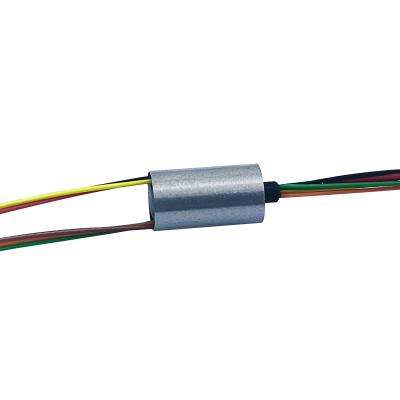 China 1A OD 6.5mm 6 Wire Capsule Slip Ring Micro Slip Ring For Low Power Rotary Connection for sale