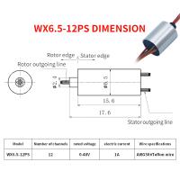 Quality 1A 6.5mm OD 12 Wire Slip Ring Capsule For Low Power Instrumentation for sale