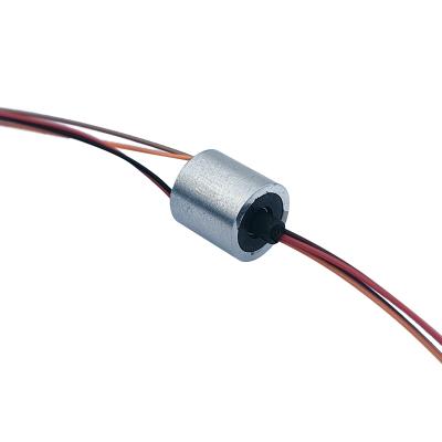 China 4 Way 1A OD 7.9mm Micro Conductive Slip Ring Low Torque For Small Drones for sale