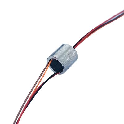 China 4 Way 1A OD 7.9mm Micro Conductive Slip Ring Low Torque For Small Drones for sale