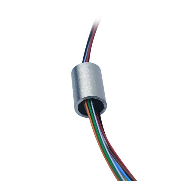 Quality 8 Circuit 1A OD 7.9mm Capsule Slip Ring Low Resistance For Pan / Tilt Rotator for sale