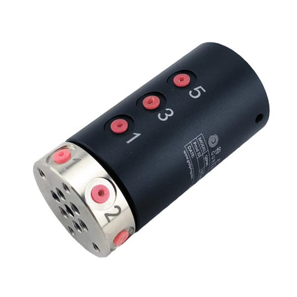 Quality 6 In 6 Out Gas Rotary Union OD 38mm 6 Channels High Speed 300RPM for sale