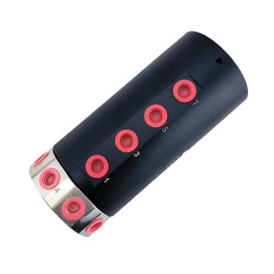 China 8 Inlet And 8 Outlet Gas Path Rotary Slip Ring G3/8”Interface High Performance for sale