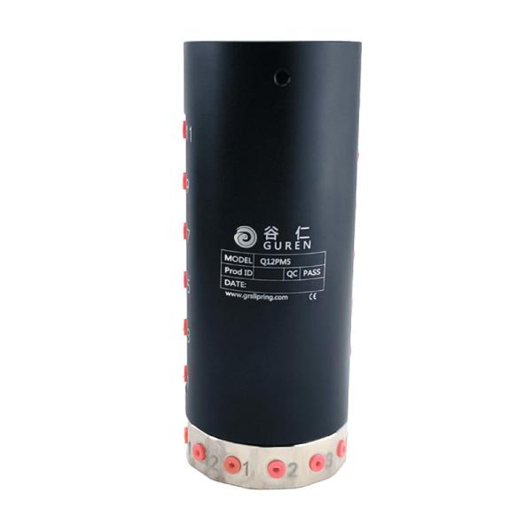 Quality 12 Channel Gas Rotary Union Slip Ring M5 Interface Aluminum Alloy Housing for sale