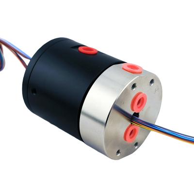 China 2 In 2 Out Combination Gas Electric Slip Ring Connector 2A Low Power for sale