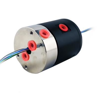 China 2 In 2 Out Combination Gas Electric Slip Ring Connector 2A Low Power for sale