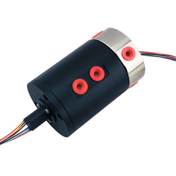 Quality 4-Input 4-Output Gas Electric Integrated Slip Ring For Automated Rotating for sale