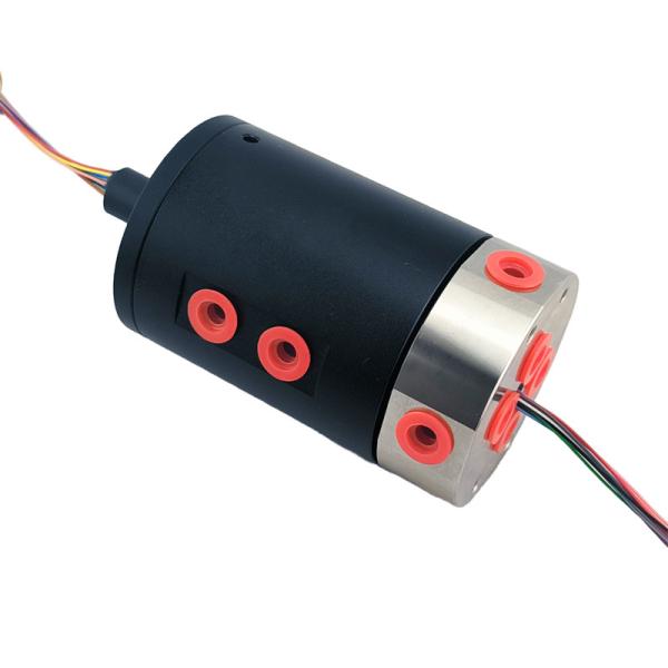 Quality 4-Input 4-Output Gas Electric Integrated Slip Ring For Automated Rotating for sale