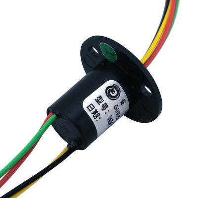 China 4 Way 5A Small Current Rotating Conductive Slip Ring With Compact Structure for sale