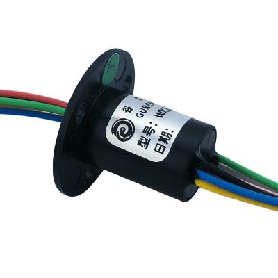 China 6 Way 5A Low Power Rotary Slip Ring PBT Housing For Robotic Arms for sale