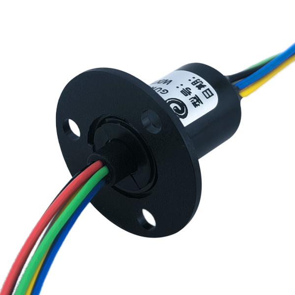 Quality 6 Way 5A Low Power Rotary Slip Ring PBT Housing For Robotic Arms for sale