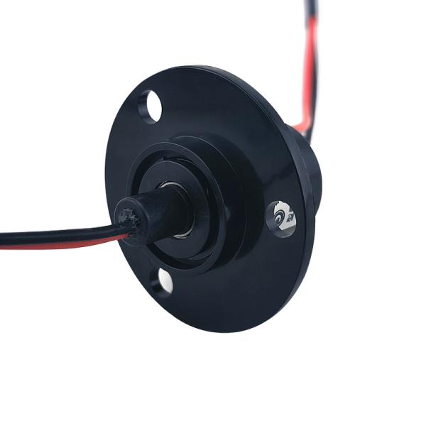 Quality Two Way 10A Compact Slip Ring With Flange AWG17 Teflon Wire PBT Housing for sale