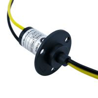 Quality OD 22mm 2 Wire Slip Ring 30A High Current Electrical Slip Ring With 12AWG Teflon for sale