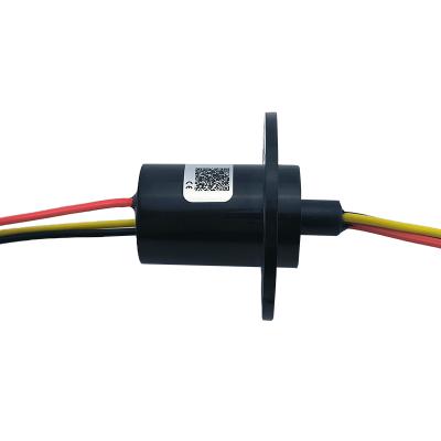 China Silent Operation 10A Small Slip Ring 360 Degree Rotating Electrical Connector for sale