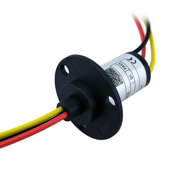 Quality 3Way 20A Cap Type Conductive Slip Ring 150rpm Flange Installation for sale