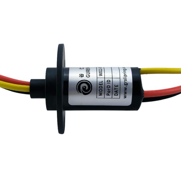 Quality 3 Wire Slip Ring 30A High Current Slip Ring With Flange 150rpm Rotation Speed for sale