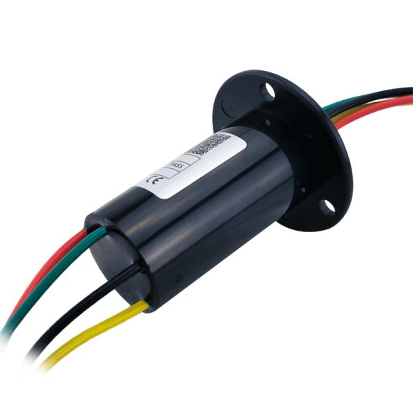 Quality OD 30mm 20A Low Power 4 Wire Slip Ring With Flange For Induction Cooker for sale