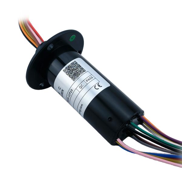 Quality 10A 12 Wire Slip Ring With Flange 150rpm Speed Support Signal Transmission for sale