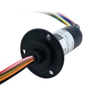 Quality 10A 12 Wire Slip Ring With Flange 150rpm Speed Support Signal Transmission for sale