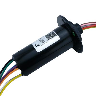China 10A 12 Wire Slip Ring With Flange 150rpm Speed Support Signal Transmission for sale