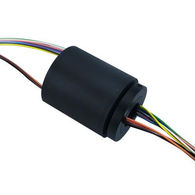 China 12.7mm Small Power Electrical Through Hole Slip Ring PBT Plastic Shell 150rpm Speed for sale