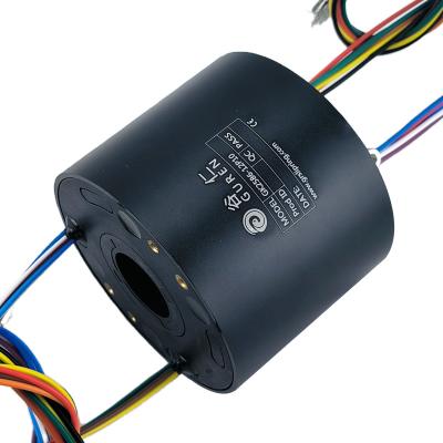 China 12 Channels IP51 Through Bore Electrical Slip Ring Aluminum Alloy Shell for sale