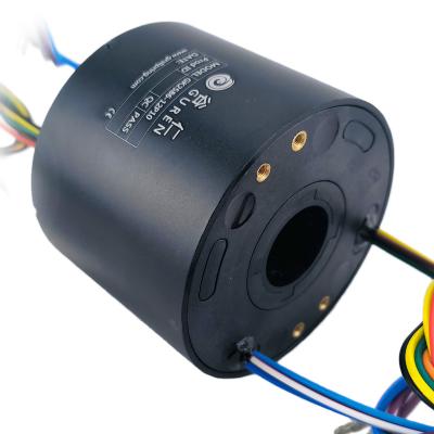 China 12 Channels IP51 Through Bore Electrical Slip Ring Aluminum Alloy Shell for sale