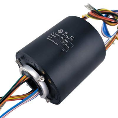 China ID 25.4mm Hollow Electrical Through Hole Slip Ring 18 Channels Signal Slip Ring for sale