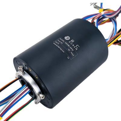 China Inner Diameter 25.4mm Hollow Electric Rotary Joint 24 Channels Customization for sale