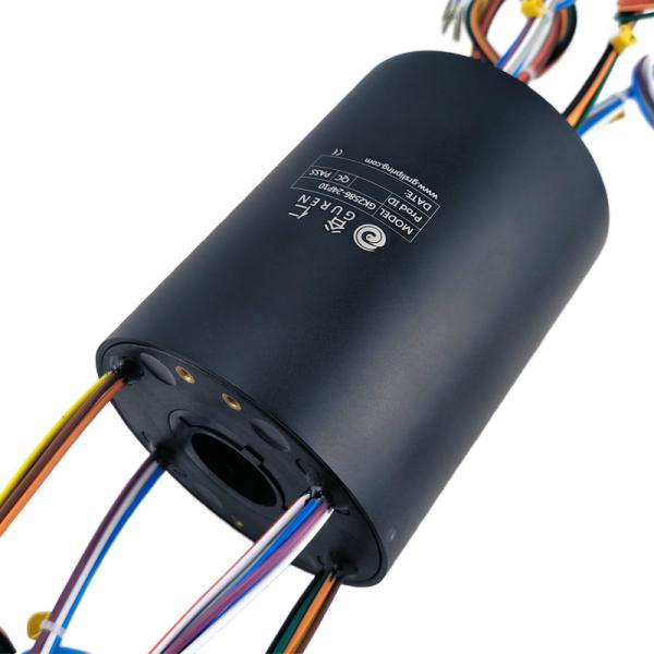 Quality Inner Diameter 25.4mm Hollow Electric Rotary Joint 24 Channels Customization for sale
