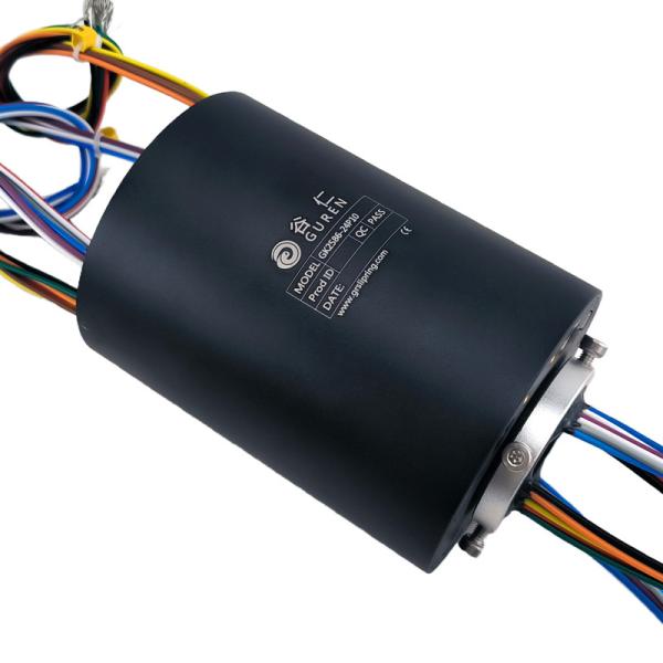 Quality Inner Diameter 25.4mm Hollow Electric Rotary Joint 24 Channels Customization for sale