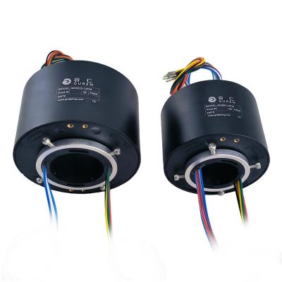 China 250RPM Through Bore Electrical Slip Ring Electrical Rotary Connector 38.1mm Inner Diameter for sale