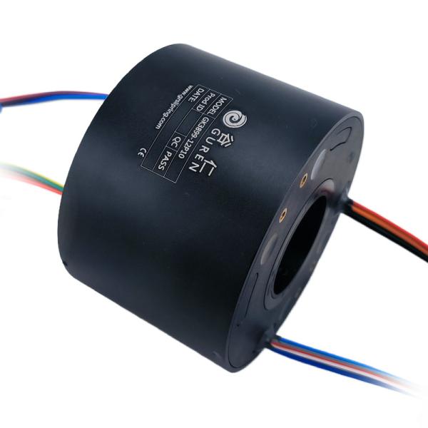Quality 38.1mm Through Bore Slip Ring 12 Way Electrical Rotary Connector 99mm OD for sale