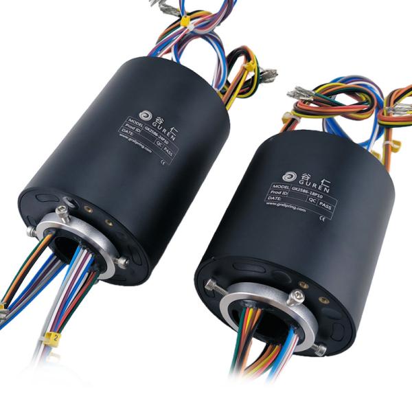 Quality Middle Hole 50mm Electrical Slip Ring Large Aperture 6 Circuit Slip Ring for sale