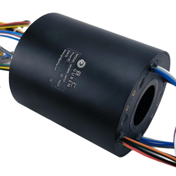 Quality ID 38.1mm OD 99mm Hollow Slip Ring 24 Channels Rotating Electrical Connector for sale