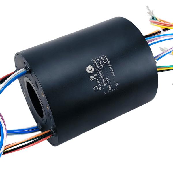 Quality ID 38.1mm OD 99mm Hollow Slip Ring 24 Channels Rotating Electrical Connector for sale