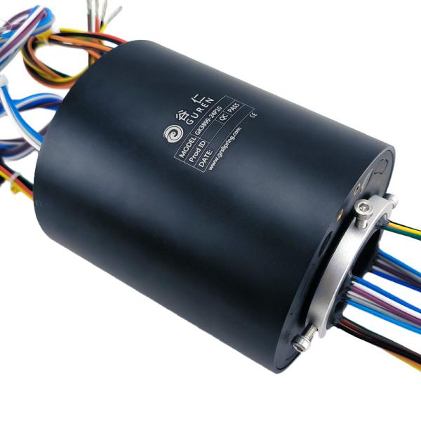 Quality ID 38.1mm OD 99mm Hollow Slip Ring 24 Channels Rotating Electrical Connector for sale