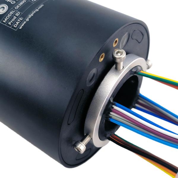 Quality ID 38.1mm OD 99mm Hollow Slip Ring 24 Channels Rotating Electrical Connector for sale