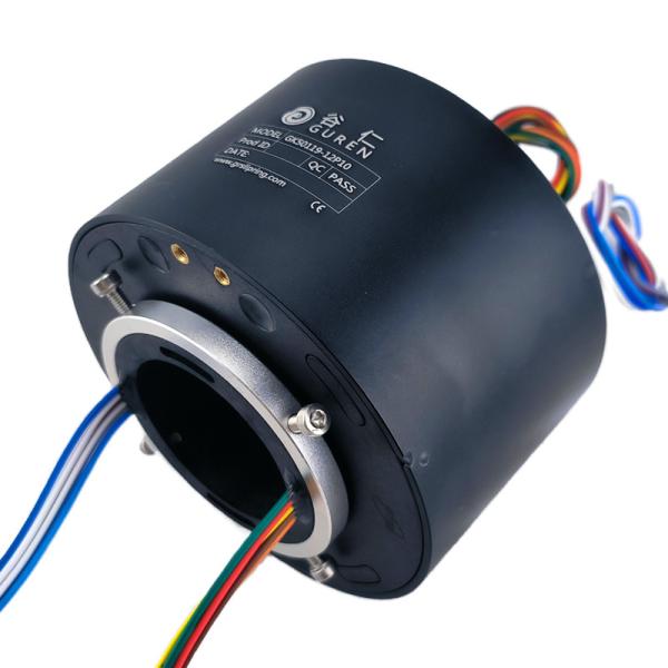Quality ID 50mm OD 119mm Through Bore Electrical Slip Ring 12 Way Electrical Channel for sale