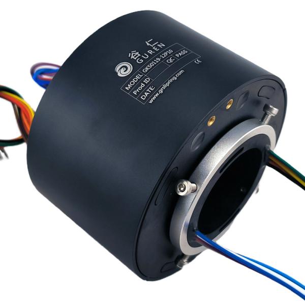 Quality ID 50mm OD 119mm Through Bore Electrical Slip Ring 12 Way Electrical Channel for sale