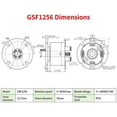 China Flange Type High Speed Conductive Slip Ring With Speed Up To 10000rpm for sale