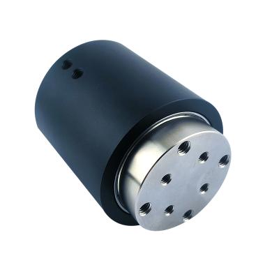 4-channel M5 connector gas rotating slip ring 6mm tube aluminum alloy housing