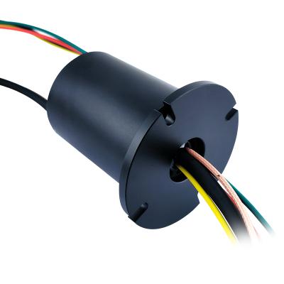 China 56mm Diameter High-definition Signal Combination Slip Ring with 4-Channel Shielded Signal and 2-Channel 1080P High-Definition for sale