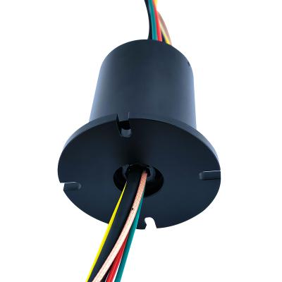 China 56mm Diameter High-definition Signal Combination Slip Ring with 4-Channel Shielded Signal and 2-Channel 1080P High-Definition for sale