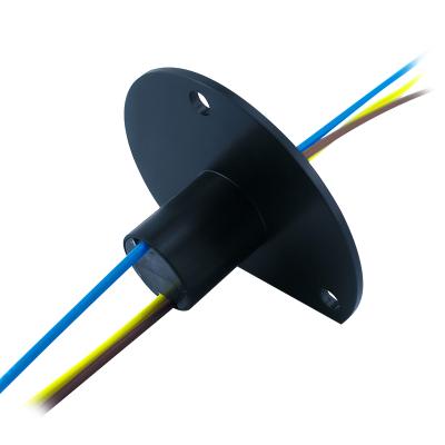 China 3-way 2A Rotary Cap Slip Ring with 12.4mm Outer Diameter and 19.4mm Length for Compact Dynamic Transmission for sale