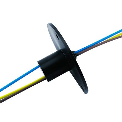 China 3-way 2A Rotary Cap Slip Ring with 12.4mm Outer Diameter and 19.4mm Length for Compact Dynamic Transmission for sale